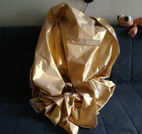 Ткань отрез - парча золотая (№1)