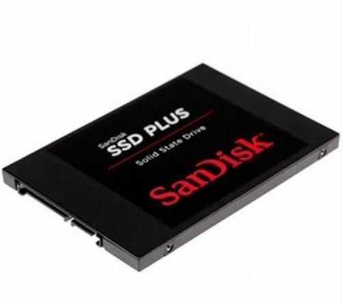 Жесткий диск SSD 2.5" 1Tb SanDisk Plus (535/450MBs, 80000iops, TLC, SATA-III) #sdssda-1T00-G26