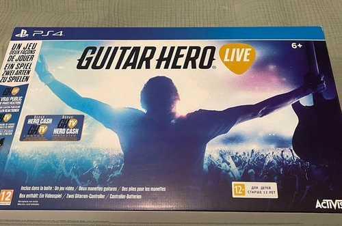 Guitar hero live ps4 2 гитары (полный комплект)