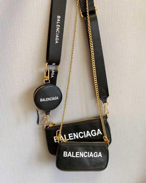 Новая женская сумка клатч Balenciaga черная