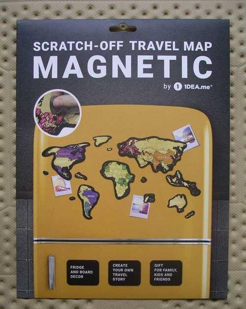Скретч Карта мира Travel Map magnetic World