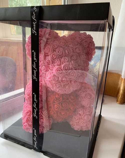 Мишка с розочками