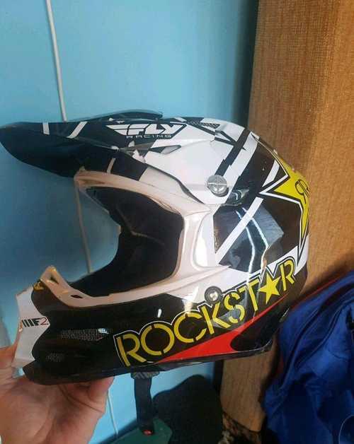Кроссовый шлем Fly Racing F2 Carbon Rockstar