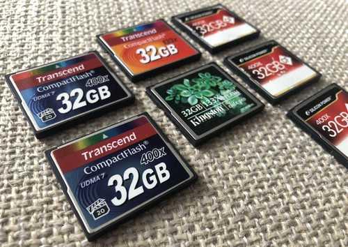 Карты памяти CF Compact Flash 32 GB