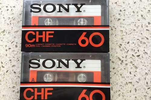 Аудиокассета Sony CHF 60 Запечатанная. Редкая. 78