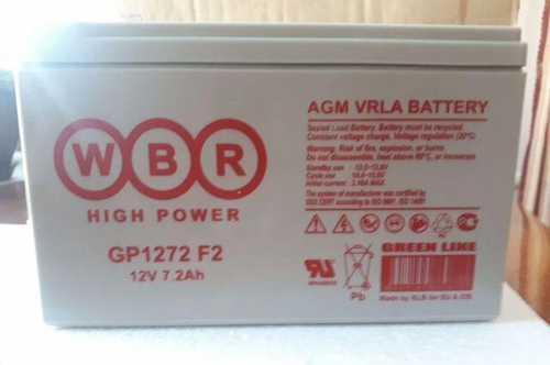 Аккумуляторная батарея(геливый акб) WBR 1272 F2 дл