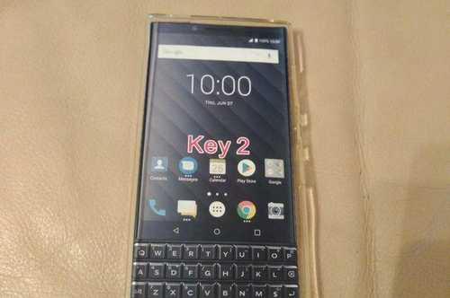Чехол силиконовый BlackBerry Кey 2 и защитное стек
