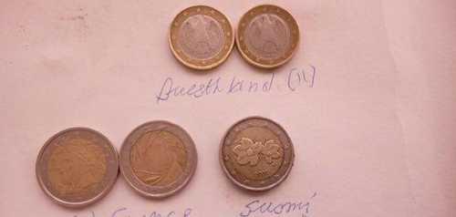 Коллекционные монеты Евро(Euro coins) набор