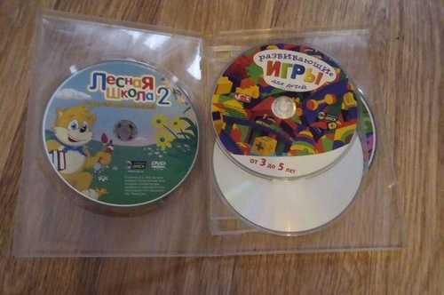 4 диска с развивающими играми для детей