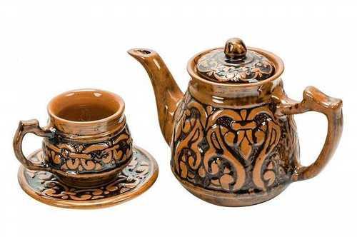 Набор чайный Риштанская керамика, "Подарочный"