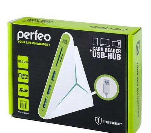 Perfeo combo+Картридер (SD,micro SD) +HUB 3 порта