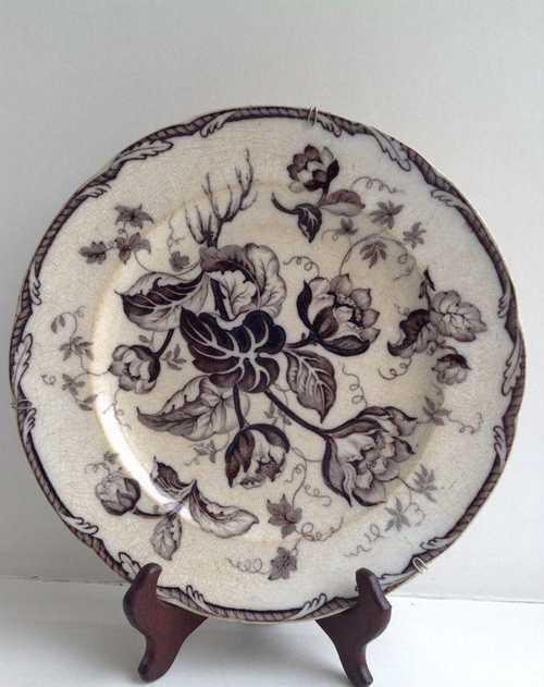 Тарелка старинная антикварная Wedgwood