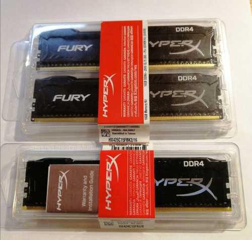 Kingston HyperX DDR4 8-16-32 Gb