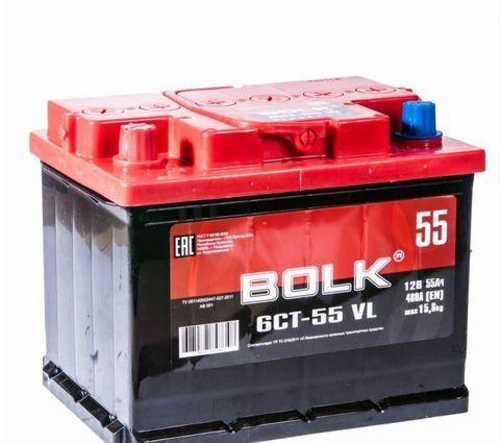 Аккумулятор 55 Ач Bolk Ваз Лада Жигули