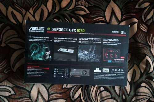 Видеокарта asus Ge Force GTX 1070 8 Gb