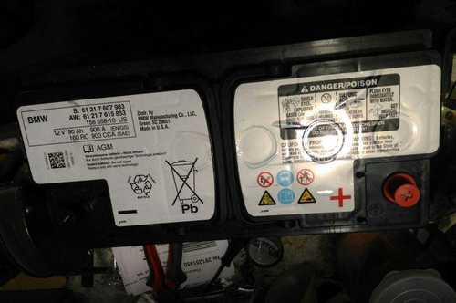 Аккумулятор бу agm 90ah bmw x3