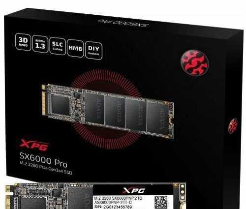 SSD adata XPG SX6000 Pro 2Tb (2000GB, M.2). new