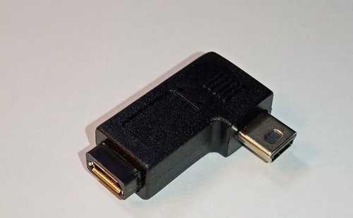 Переходник-уголок microusb на miniusb