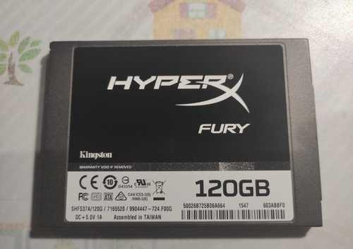 Ssd 120gb kingston hyperx fury shfs37a/120g