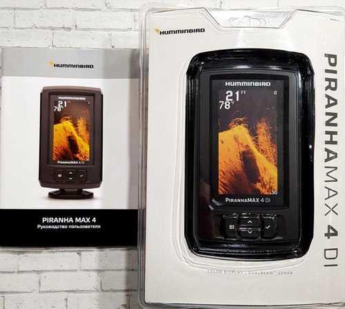 Эхолот Humminbird PiranhaMax 4DI+акб7Ач+Струбцина