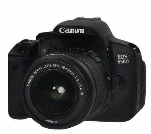 Зеркальный фотоаппарат canon 650d + sigma 1.4 30mm