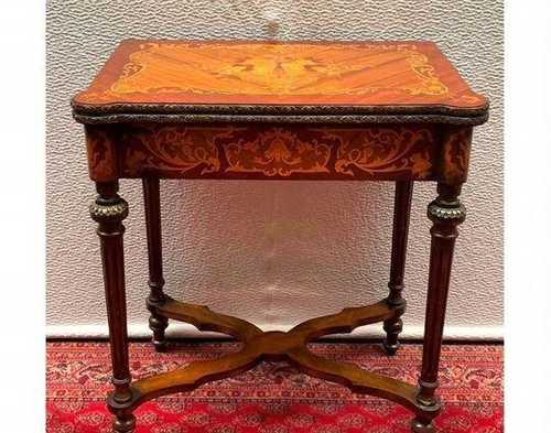 Антикварный карточный столик в стиле Наполеон