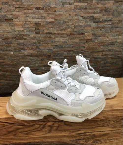 Balenciaga Женские Кроссовки triple S clear sole