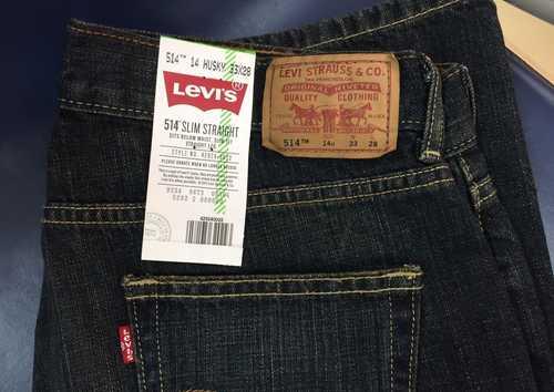 Новые мужские джинсы Levi's 514 33-28