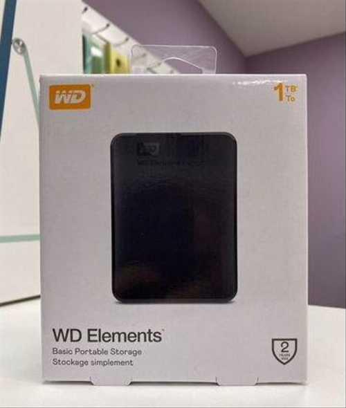 Внешний HDD Western Digital WD Elements 1Tb новые