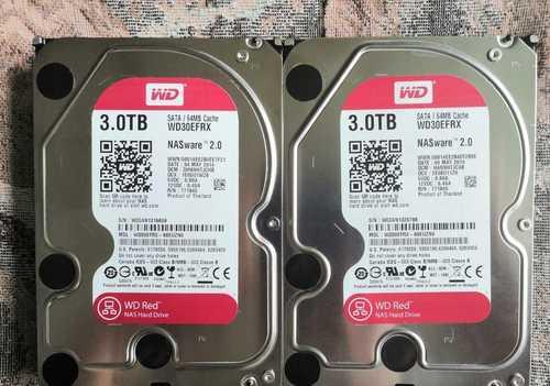 WD Red 3 TB WD30efrx в отличном состоянии