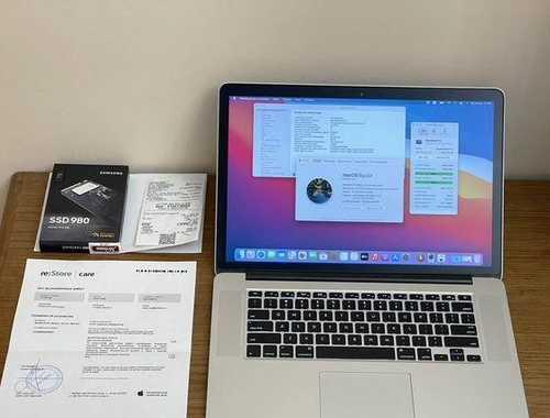 MacBook Pro 15 2015 i7 2.8 16gb 1TB AMD R9 1 цикл