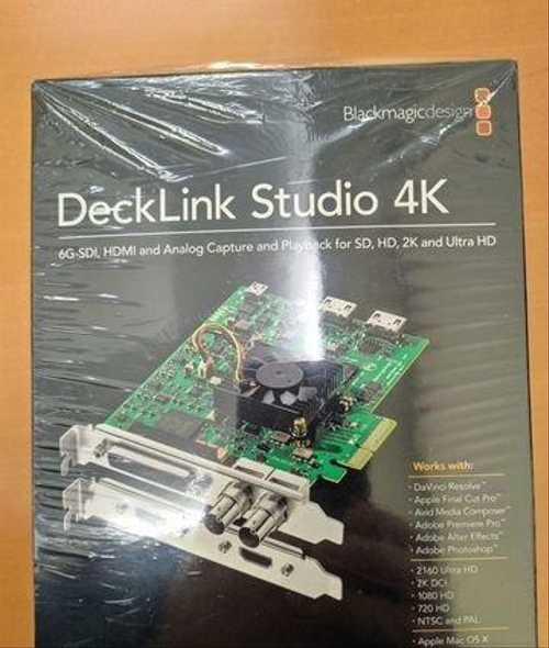 Blackmagic DeckLink Studio 4K плата видеозахвата