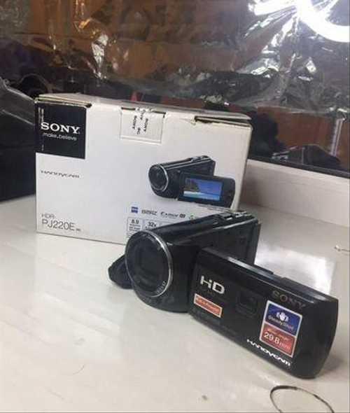 Видеокамера sony HDR-PJ220E (с проектором) +flash