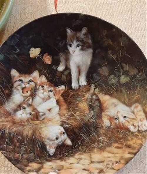 Тарелки настенные котята