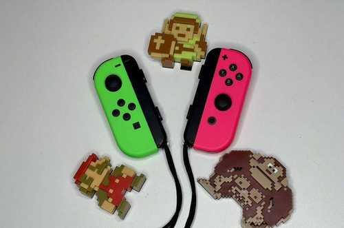 Пара Joy-Con (Neon Pink / Green, розово-зеленые)