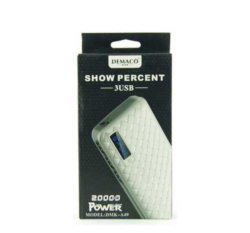 Power Bank 20000mAh черный Demaco