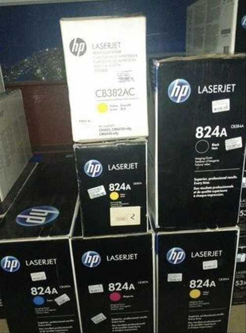 Картриджи hp cb384a cb385a cb386a cb387a 19шт