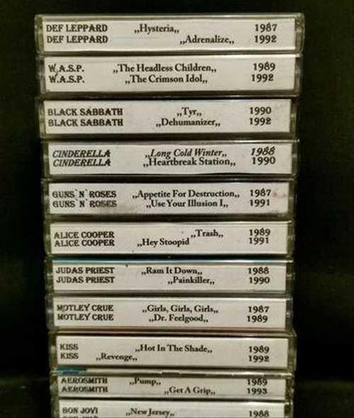 Аудиокассеты тяж. 80е - 90е