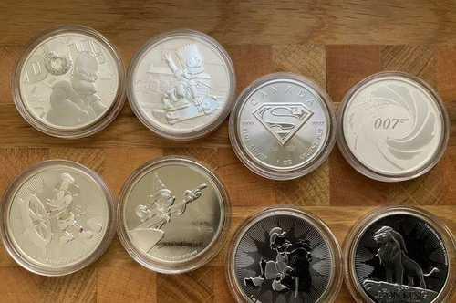 Джеймс Бонд, супермен монета серебро
