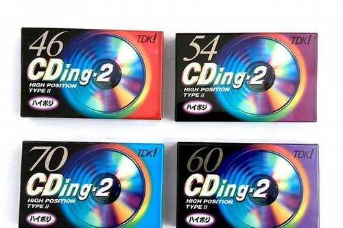 Набор 4 кассеты TDK CDing 2 46 54 60 70 - 1996 г
