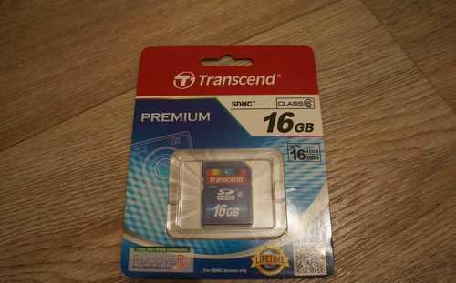 SD Card 16Gb Transcend sdhc Class6
