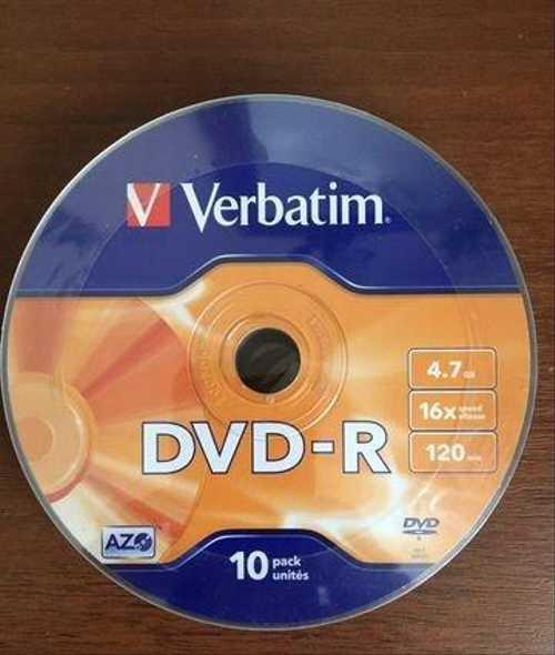 Диски DVD-R Verbatim новые, болванки