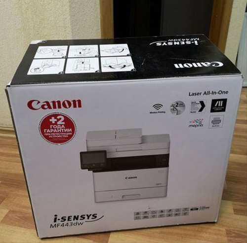 Мфу Canon i-sensys MF443dw (A4, 1Gb, LCD, dadf)