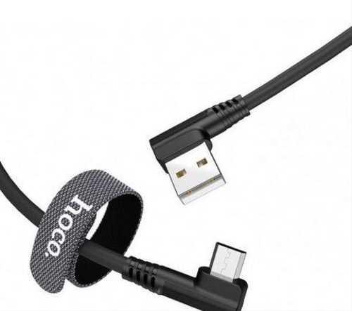 Кабель USB Type-C Hoco U83 3A 1.2m угловой черный