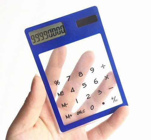 Сенсорный прозрачный калькулятор