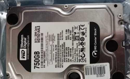 Продам неубиваемый HDD WD Black 750Gb 7200RPM SATA