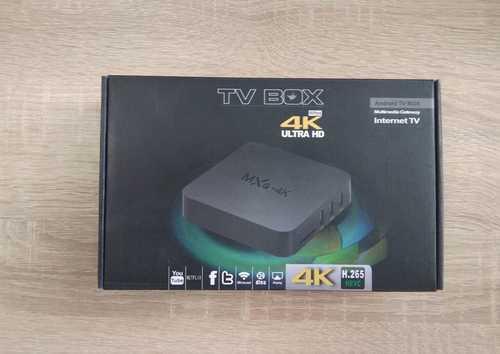 Мультимедийная iptv приставка TV box MXQ 4K, новая