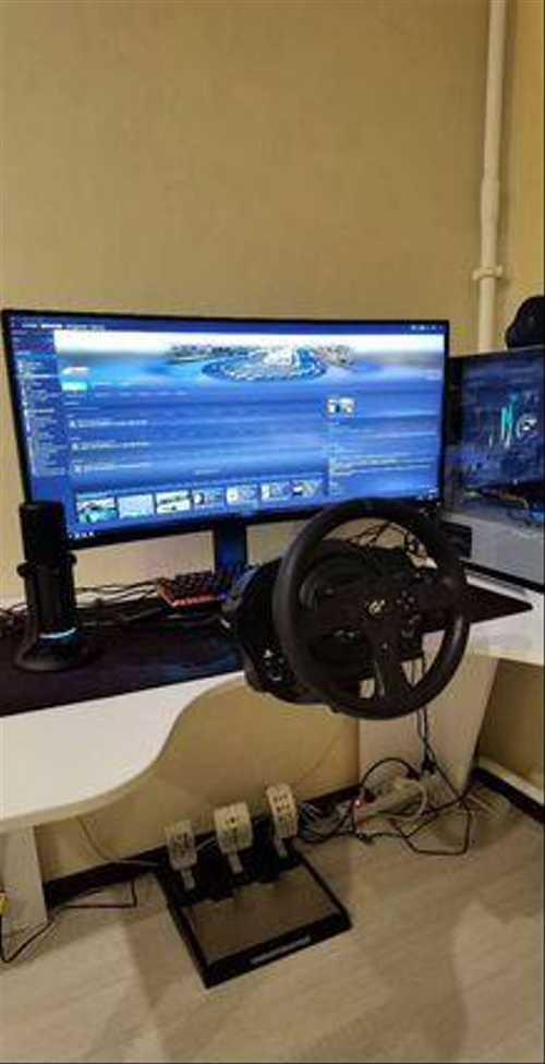 Thrustmaster t300rs + педали T-lcm