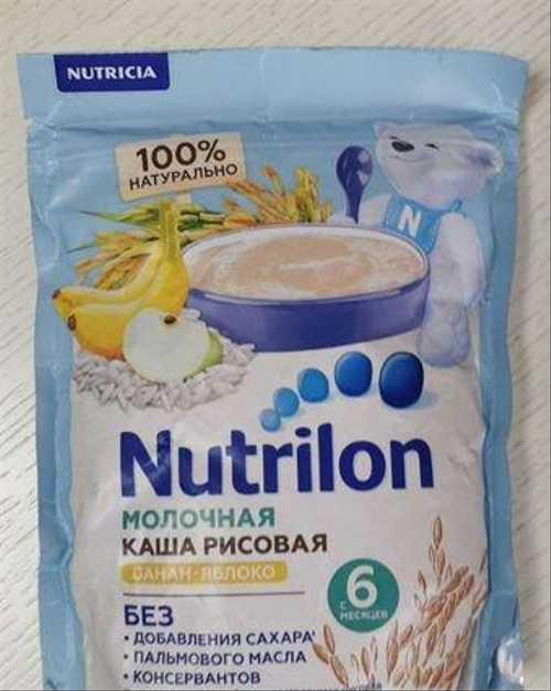 Каша рисовая молочная nutrilon банан-яблоко