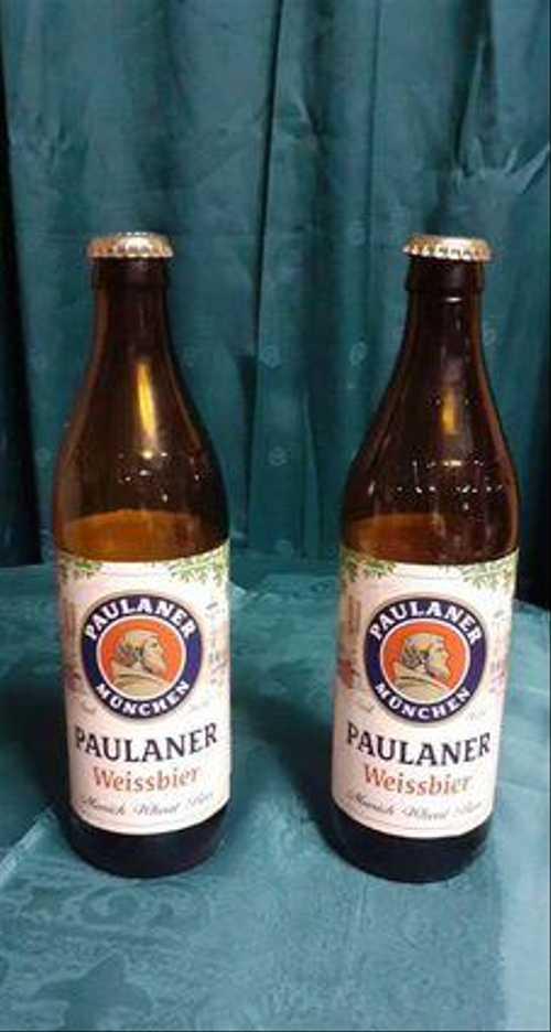 Пивная бутылка "paulaner"